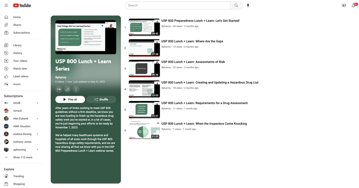 Achieving USP Compliance: Expert Guidance from Rpharmy's Webinar Series